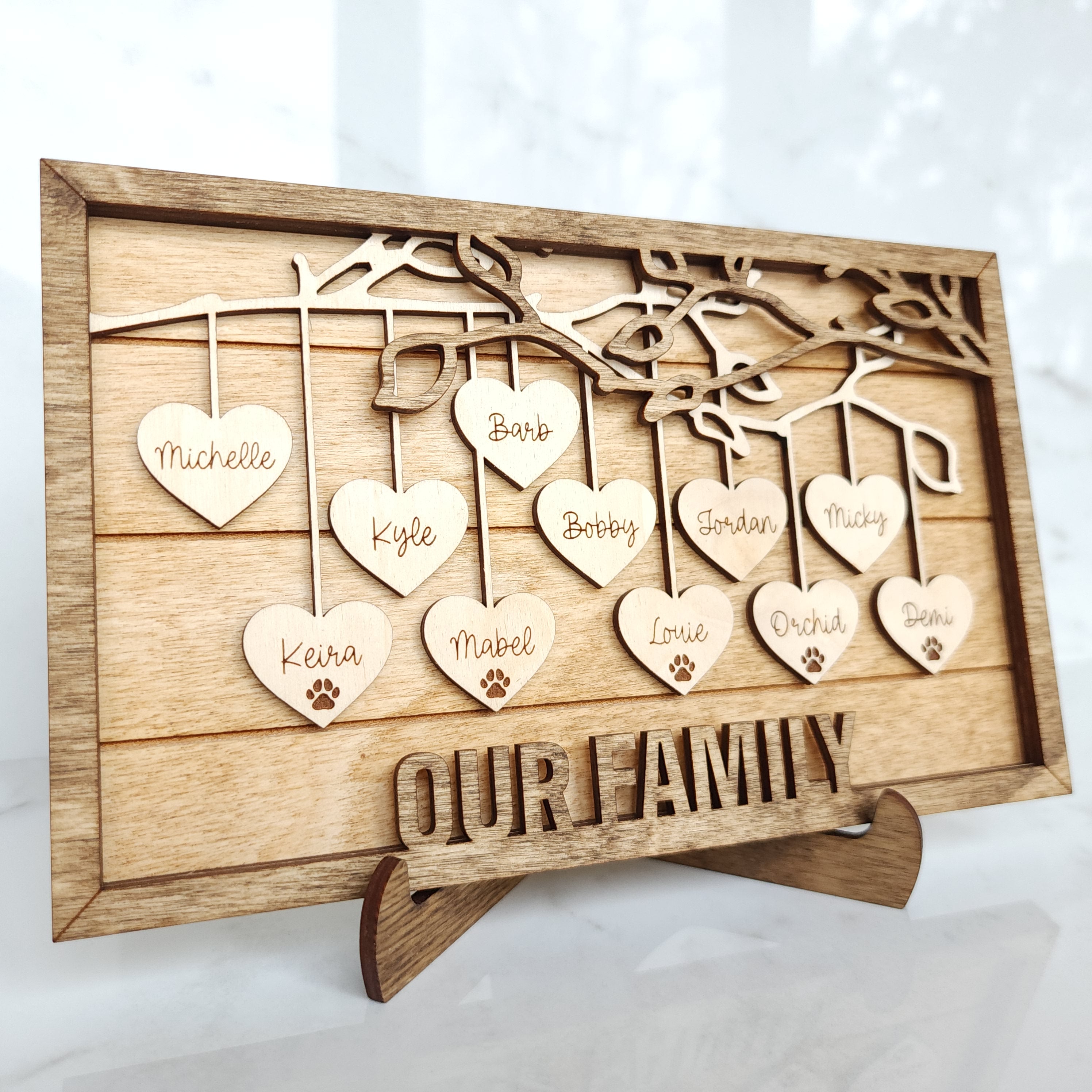 Family Heart Frame – Brightly Yours
